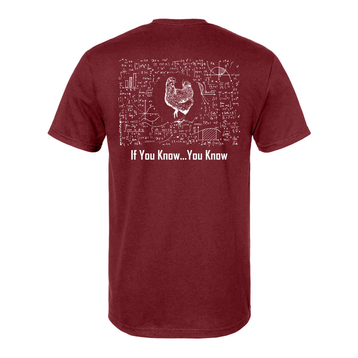 Women's Chicken Math T-Shirt (Maroon) – Nick Freitas' Mugs